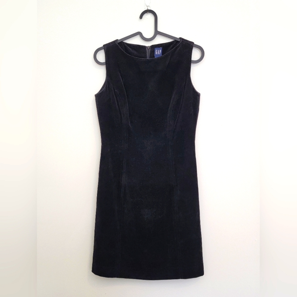 Vintage Gap Velvet Mini Dress - Gem
